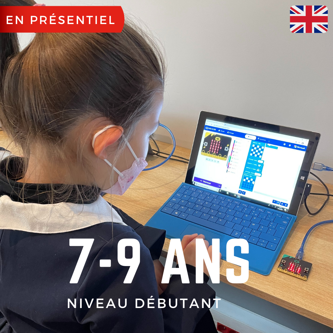 Ateliers codage informatique 7-9 ans anglais - Tech Kids Academy
