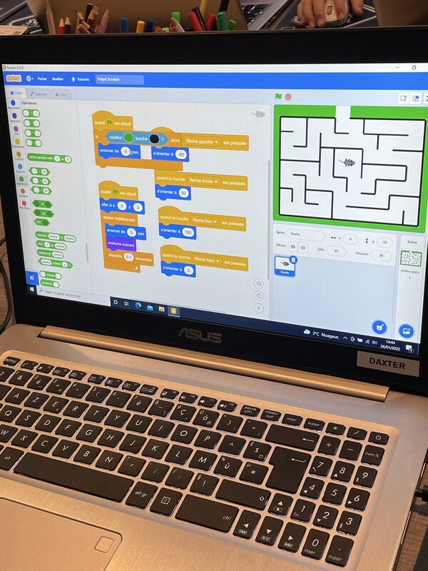 7-9 ans 1 - #3 Scratch Labyrinthe souris - Tech Kids Academy