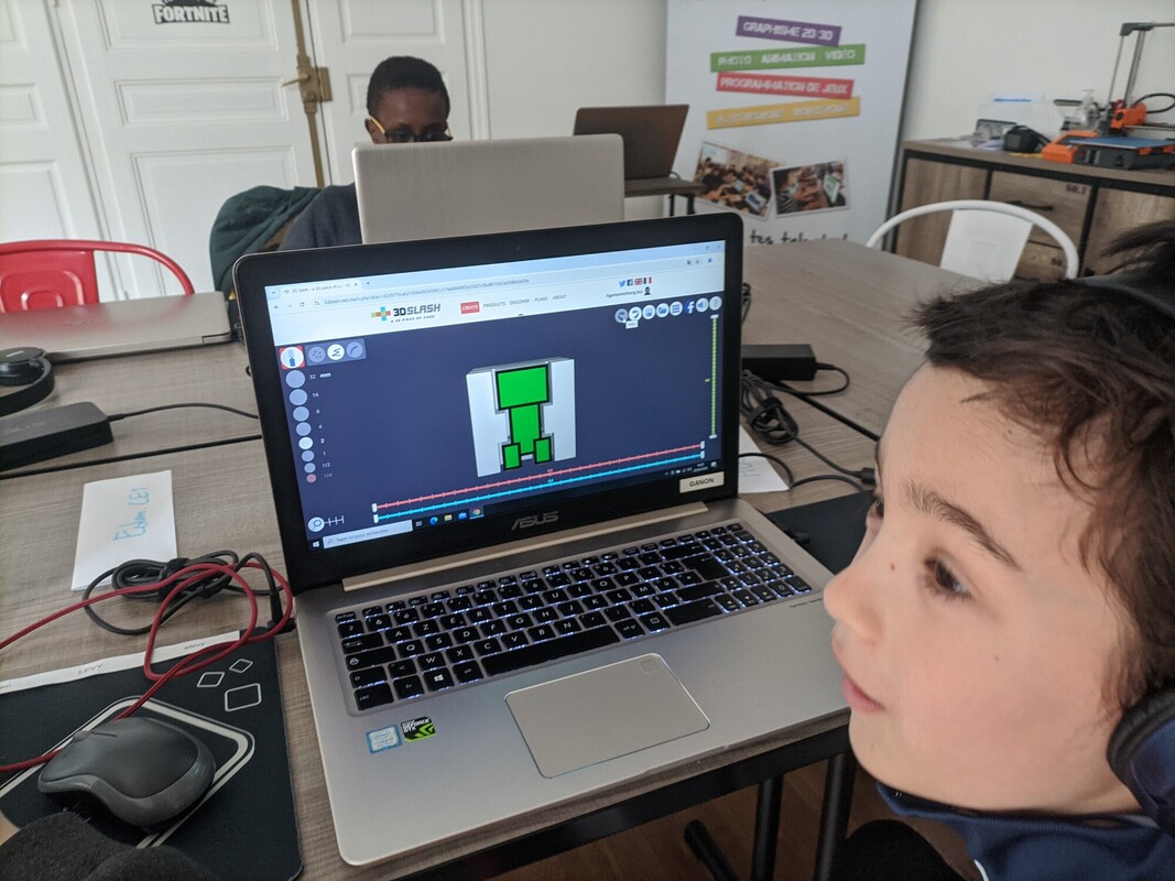 2024-2025 - 7-9 ans 2 - Modélisation 3D avec 3D Slash - Tech Kids Academy